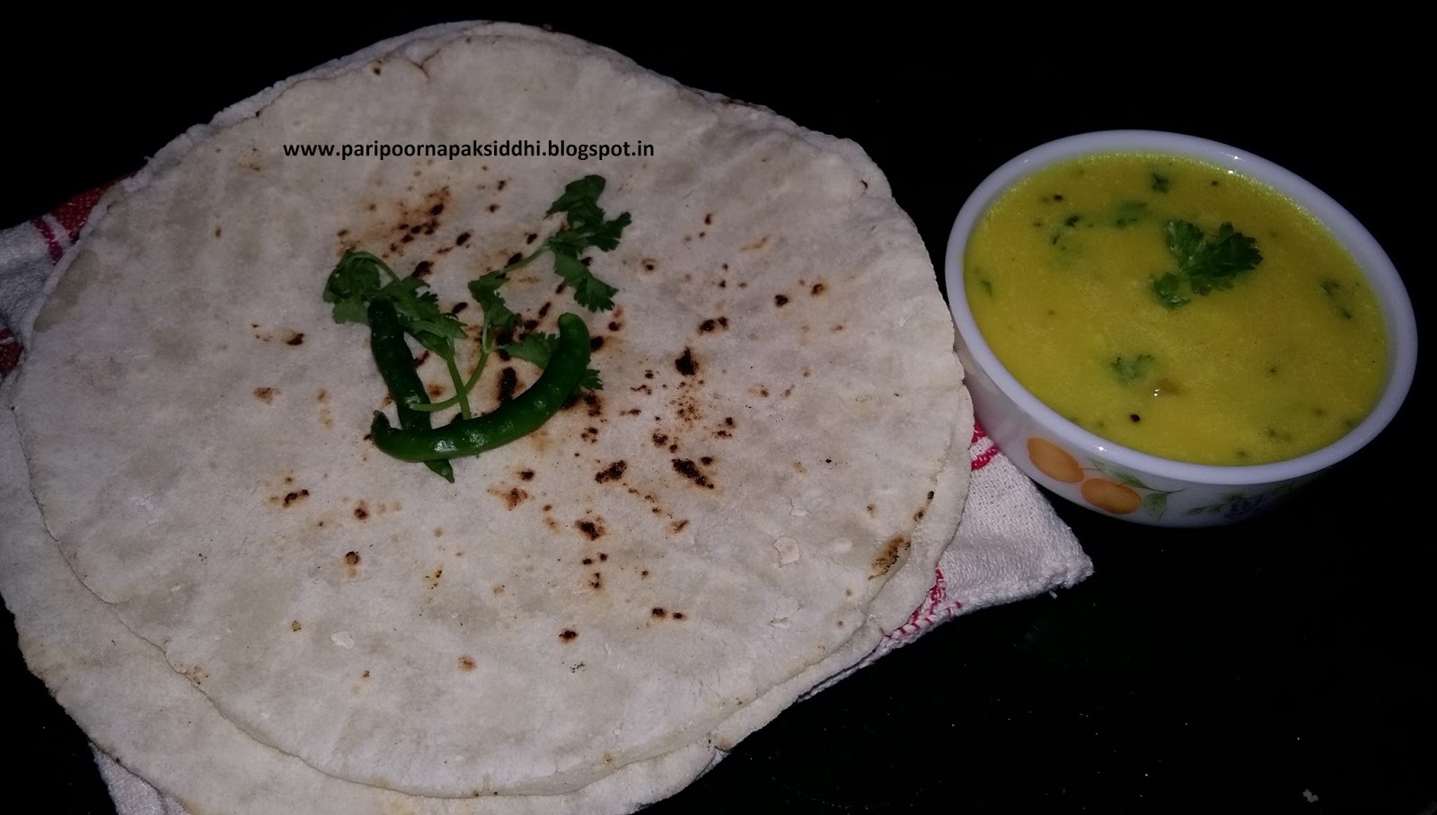 Paripoorna Paksiddhi : TANDULACHI BHAKRI / RICE FLOUR FLAT BREAD ...