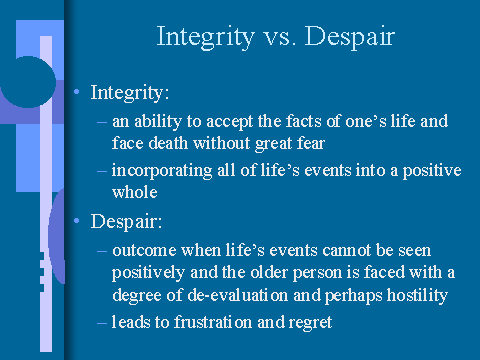 Integrity Vs Despair