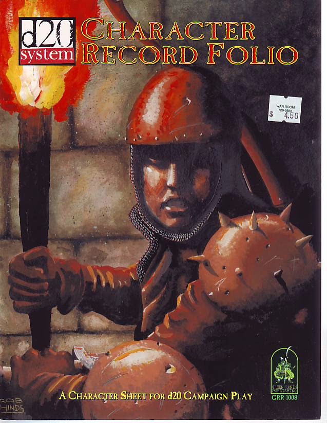 Quag Keep: D20 Character Record Folio - Green Ronin (First Printing)