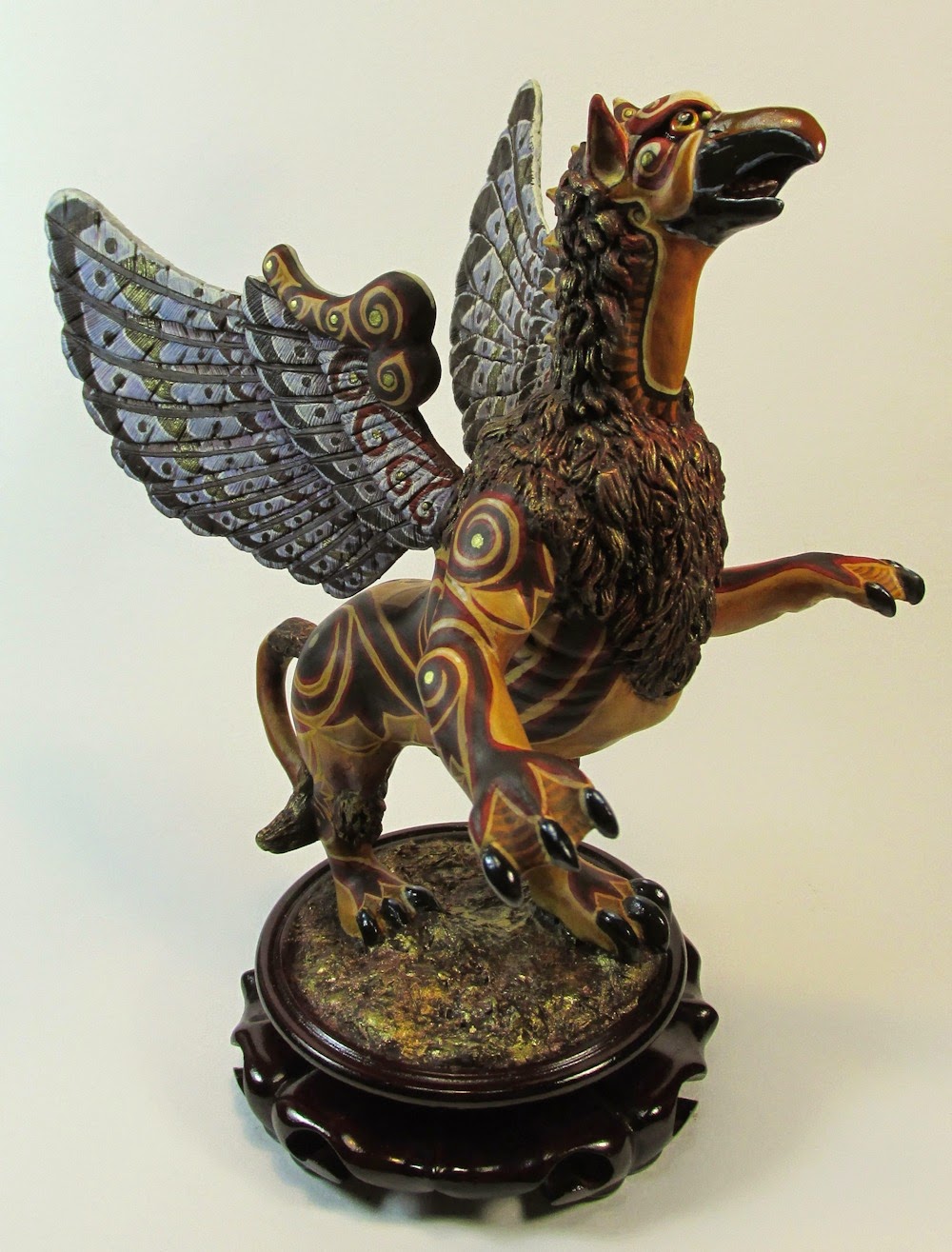 Anne Cooper Miniatures: Great Griffon, Grenadier Battling Behemoth
