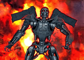 Monstrous Unused TERMINATOR SALVATION Robot Concept Art by Miles Teves ...