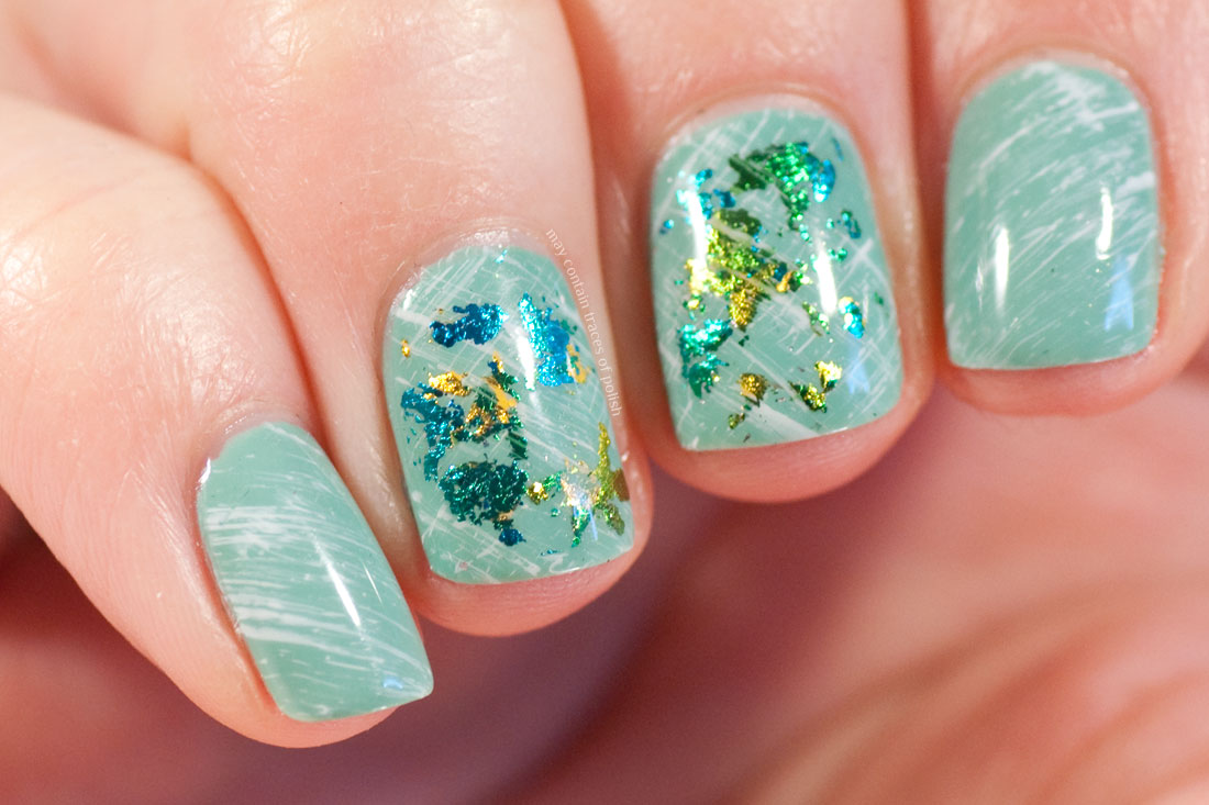 Easy Green Foil Nails - May contain traces of polish