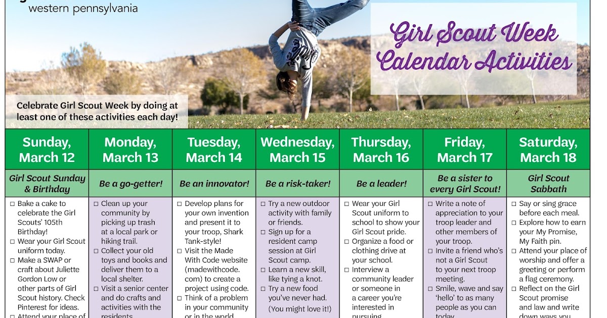 Girl Scouts Western Pennsylvania: Celebrate Girl Scout Week like a G.I ...