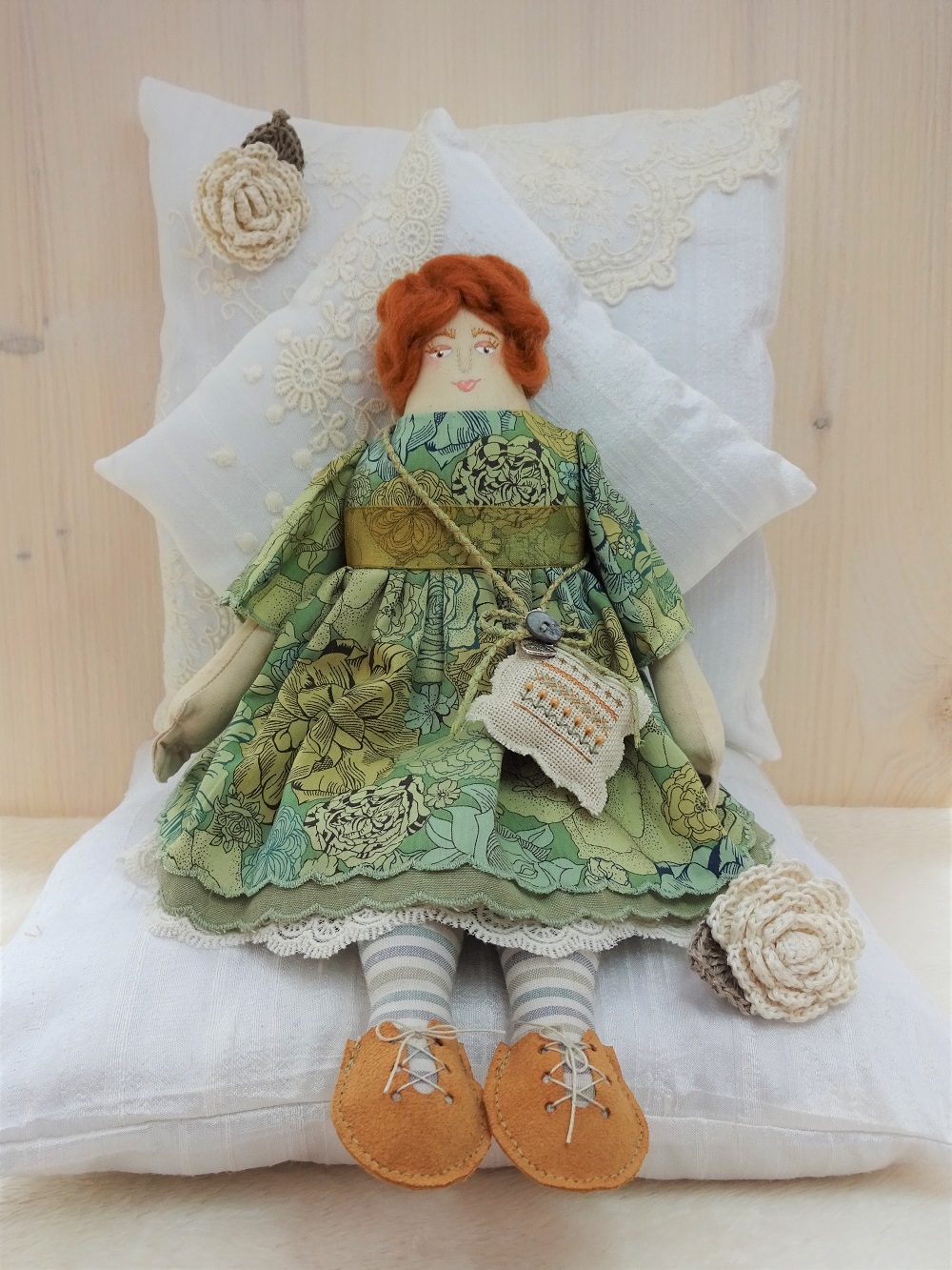 Pook's Studio: Morag, A Milly Doll with Liberty Lawn
