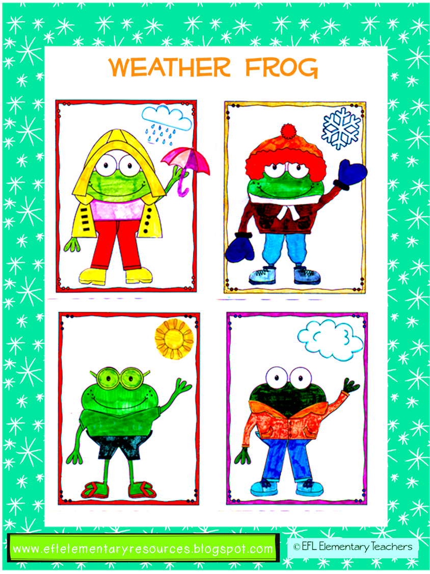 EFL Elementary Teachers: Weather and Clothes Themes for the ESL Learner