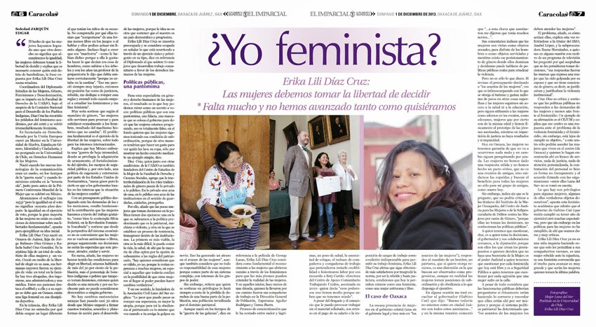 Las Caracolas ¿yo Feminista Erika Lili Díaz Cruz Las Mujeres Debemos