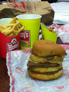 Double Cheese Blogger: Wendy's new QUAD Stacker
