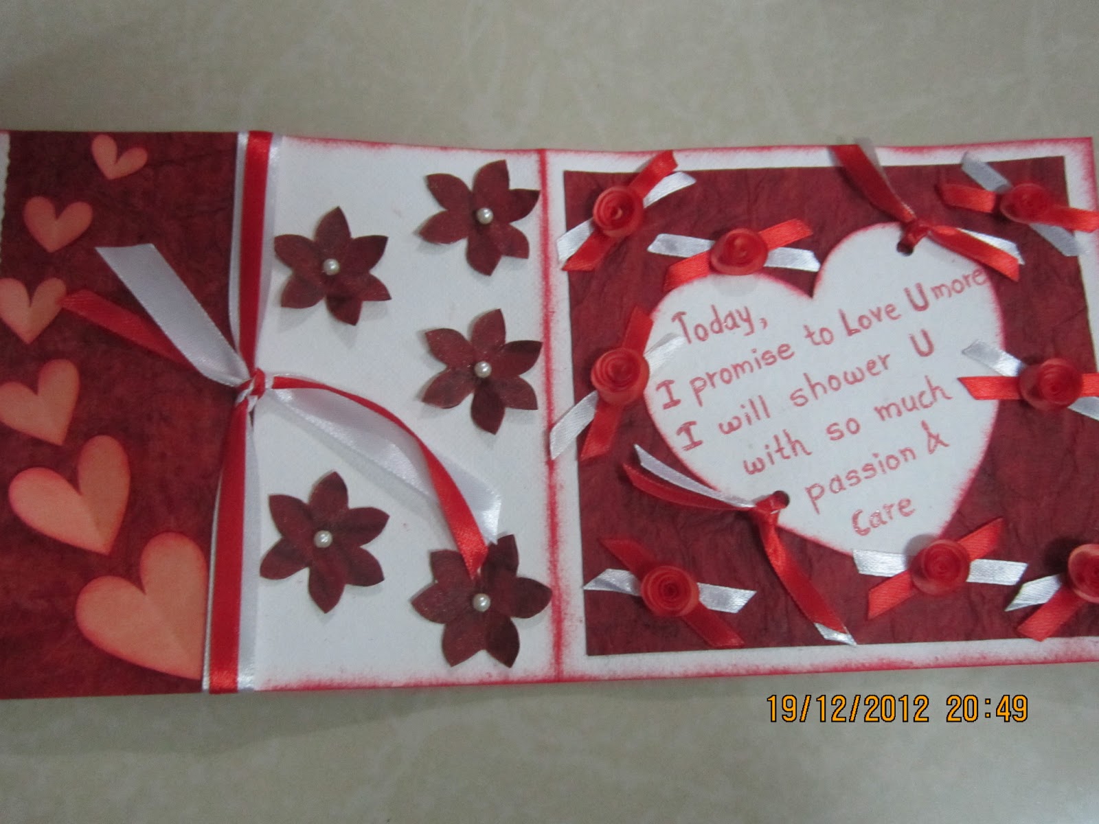 Lina's Handmade Cards: Romantic New Year Card