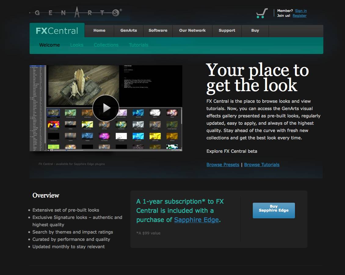 UrbanFox.TV Blog: GenArts gives Sapphire the Edge