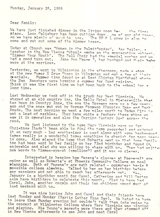 Uibles: A Family Blog: 1986 Family Letter from HH & Jean -Jan.26