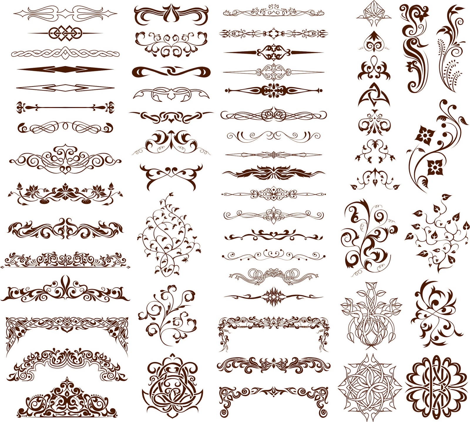 ARTES GRÁFICAS : MODELOS DE ARABESCOS E FLORAIS PARA CONVITES - EM ...