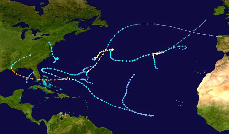 Hurricane Harbor: Last Hawaii Hurricane Iniki 1992. Andrew 1992 in ...