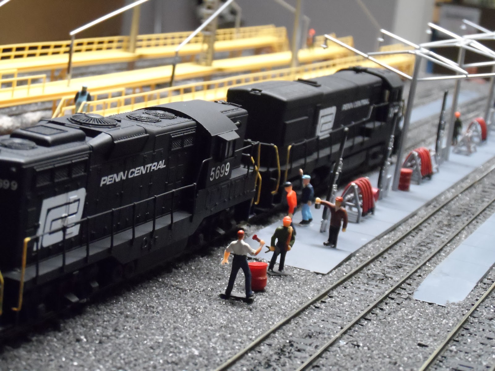 New York Central Train Layout: Terminal Yard Engine Facility Additions