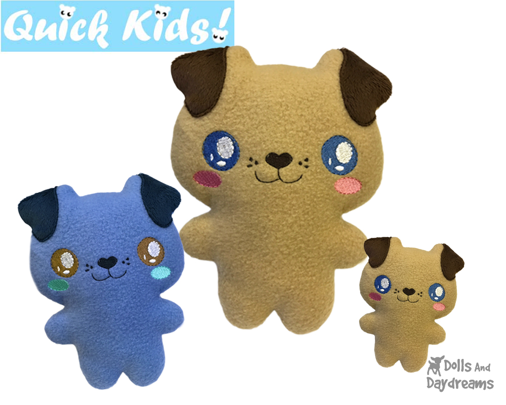 12 Days of Sewing Pattern Releases - Quick Kids Puppy | Dolls And Daydreams