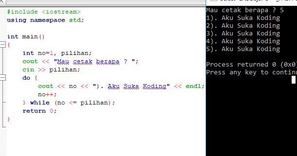 Contoh Progam Do While C++ , Penjelasan Dan Flowchart nya ~ Coding ...