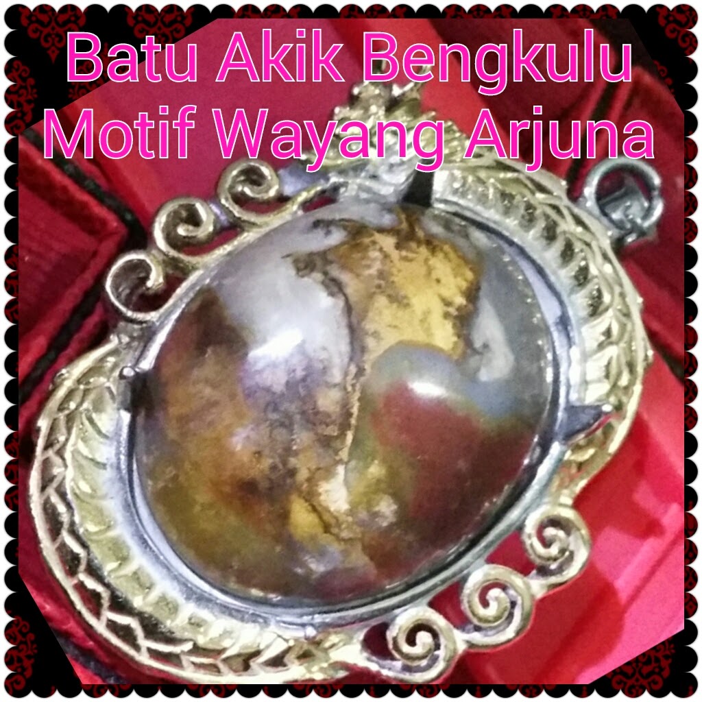 BATU AKIK SUPER: Batu Akik Gambar Wayang Kulit Tokoh Arjuna