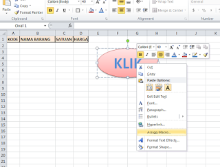 Afifah: Membuat Form Isian Data dengan Macros di Excel