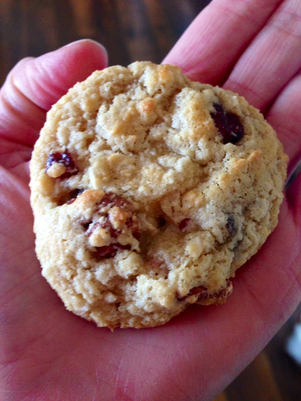 Life at 7000 feet: Saturday Afternoon Baking: Coconut Craisin Pecan Cookies