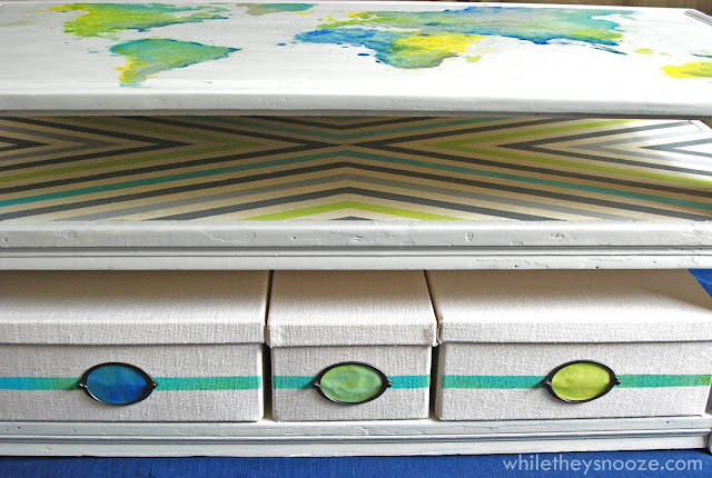 While They Snooze: DIY Map Table Tutorial
