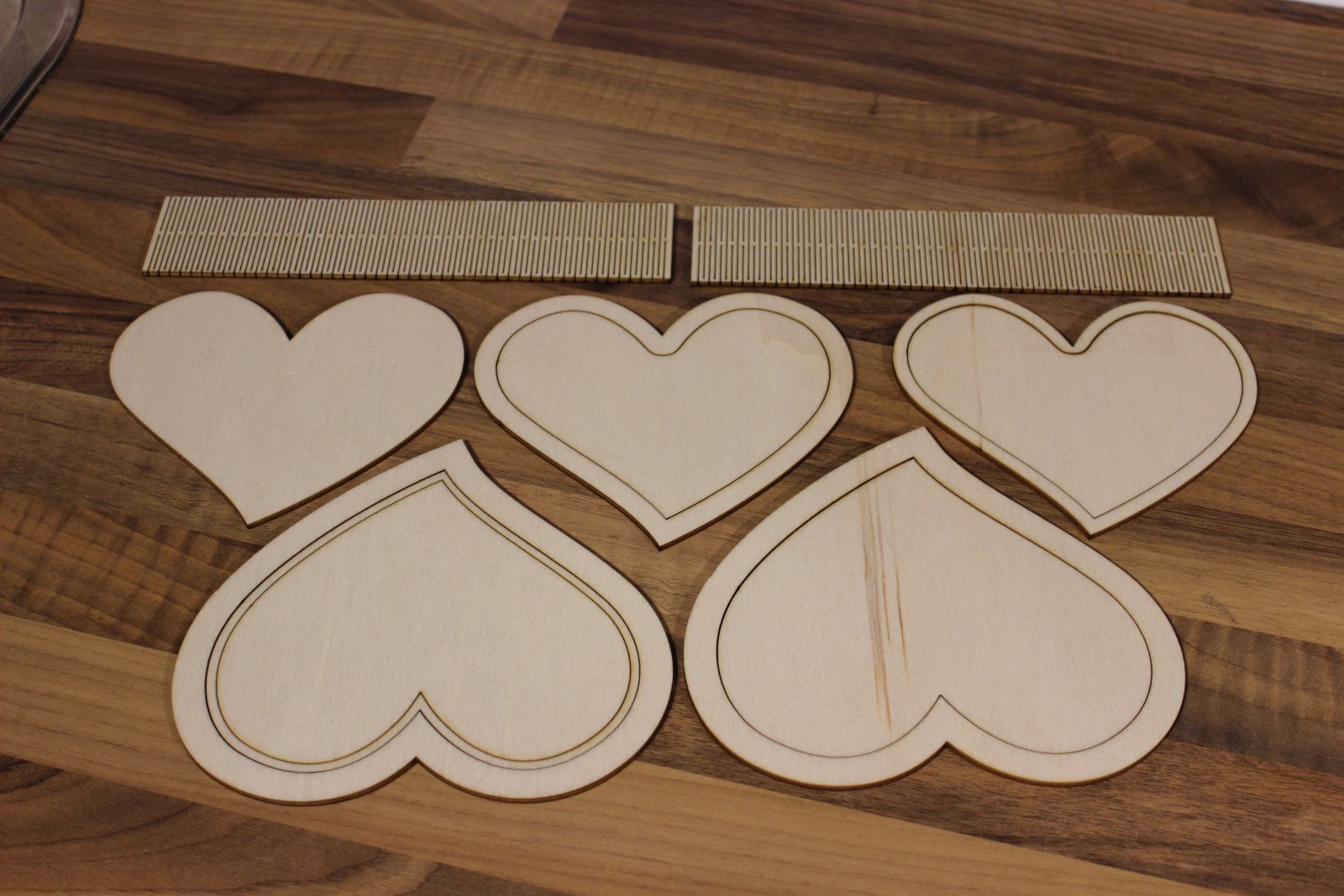 Wooden Heart Box