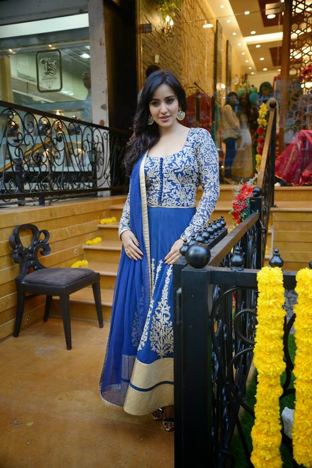 Neha Sharma In Crook In Blue Dress