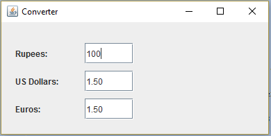 Currency Converter Java - PROGRAMMING