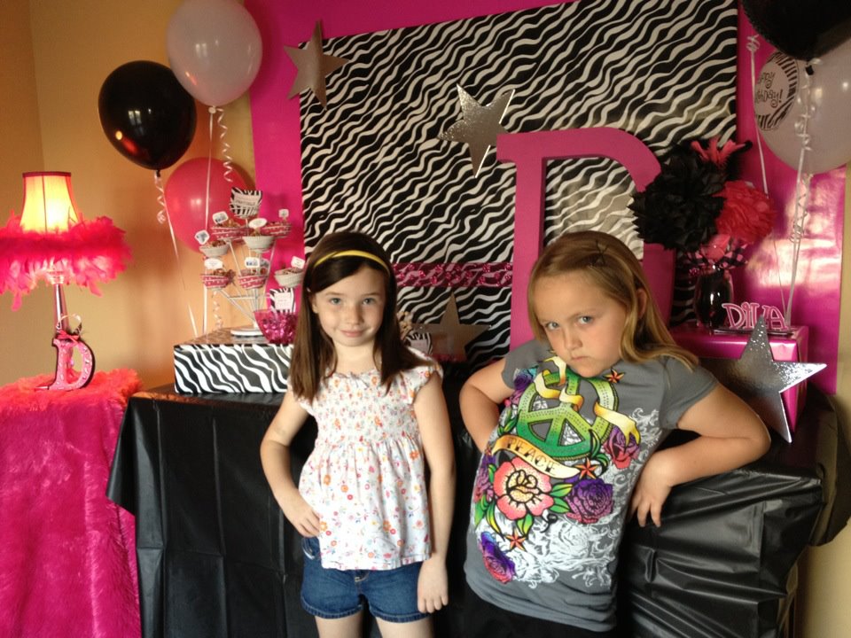 sweet revelry: Diva Party-pink, black and zebra theme