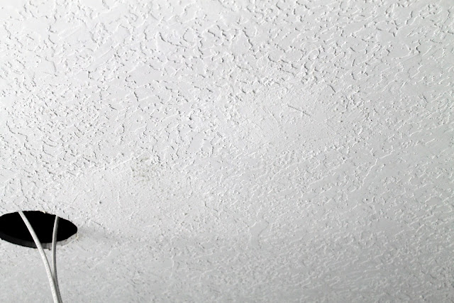DIYing Speckled Skin. I mean, Textured Ceilings. - Chris Loves Julia