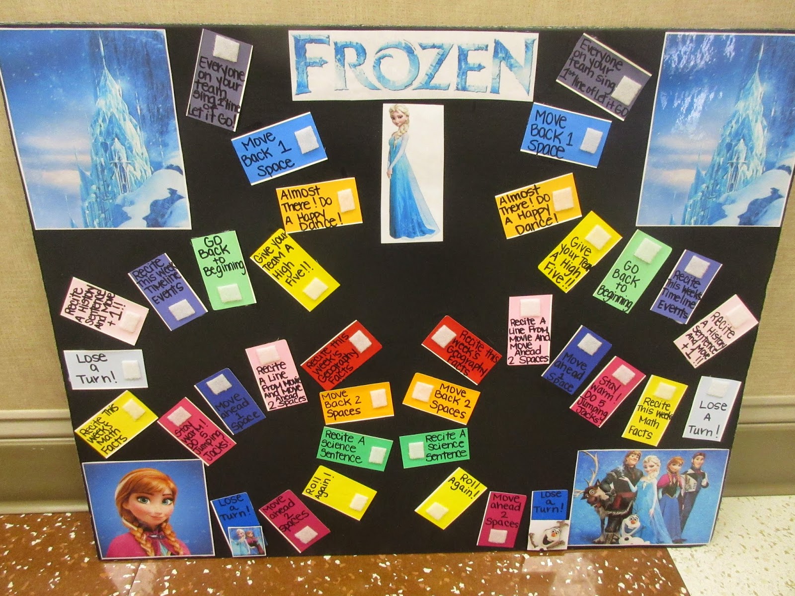 Organized MOM Homeschooler: Frozen Memory Work Board Game!
