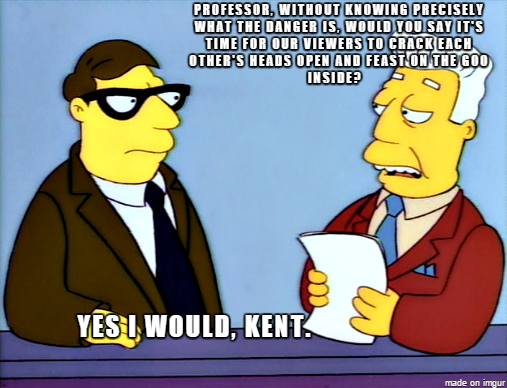 Professor, without knowing precisely what the danger is would you say ...