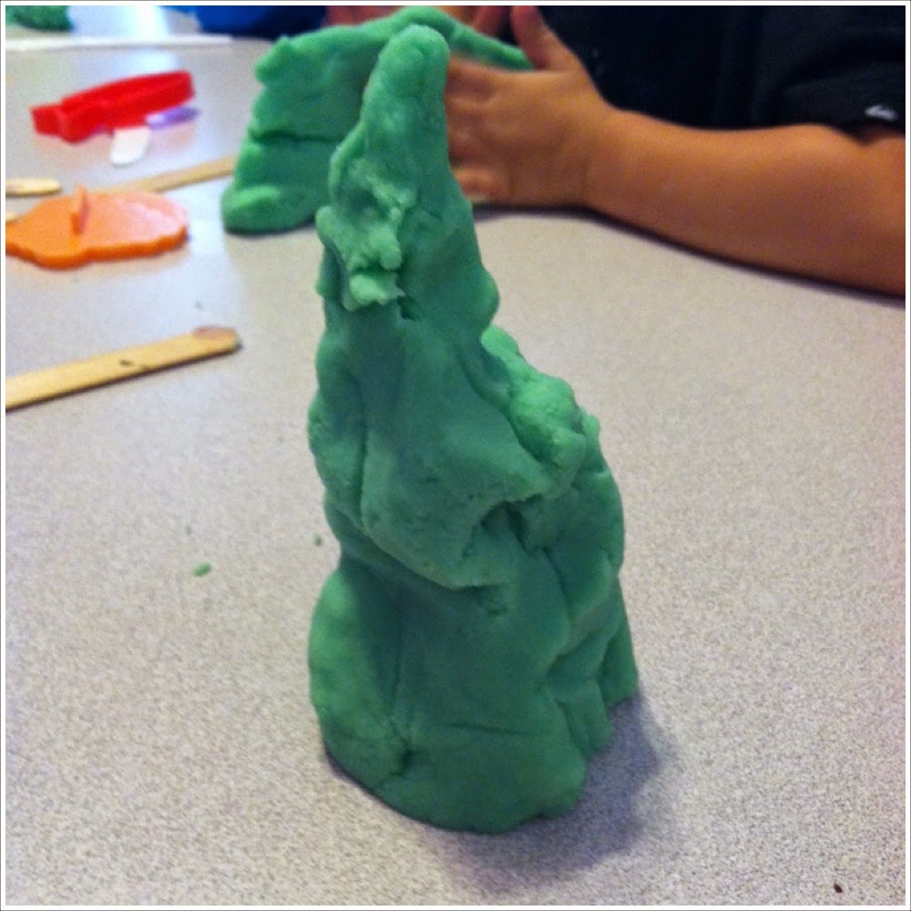 Crafts for Kids' Minds: Green Playdough Christmas Trees