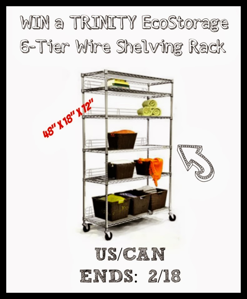 #WIN a TRINITY EcoStorage 6-Tier Wire Shelving Rack
