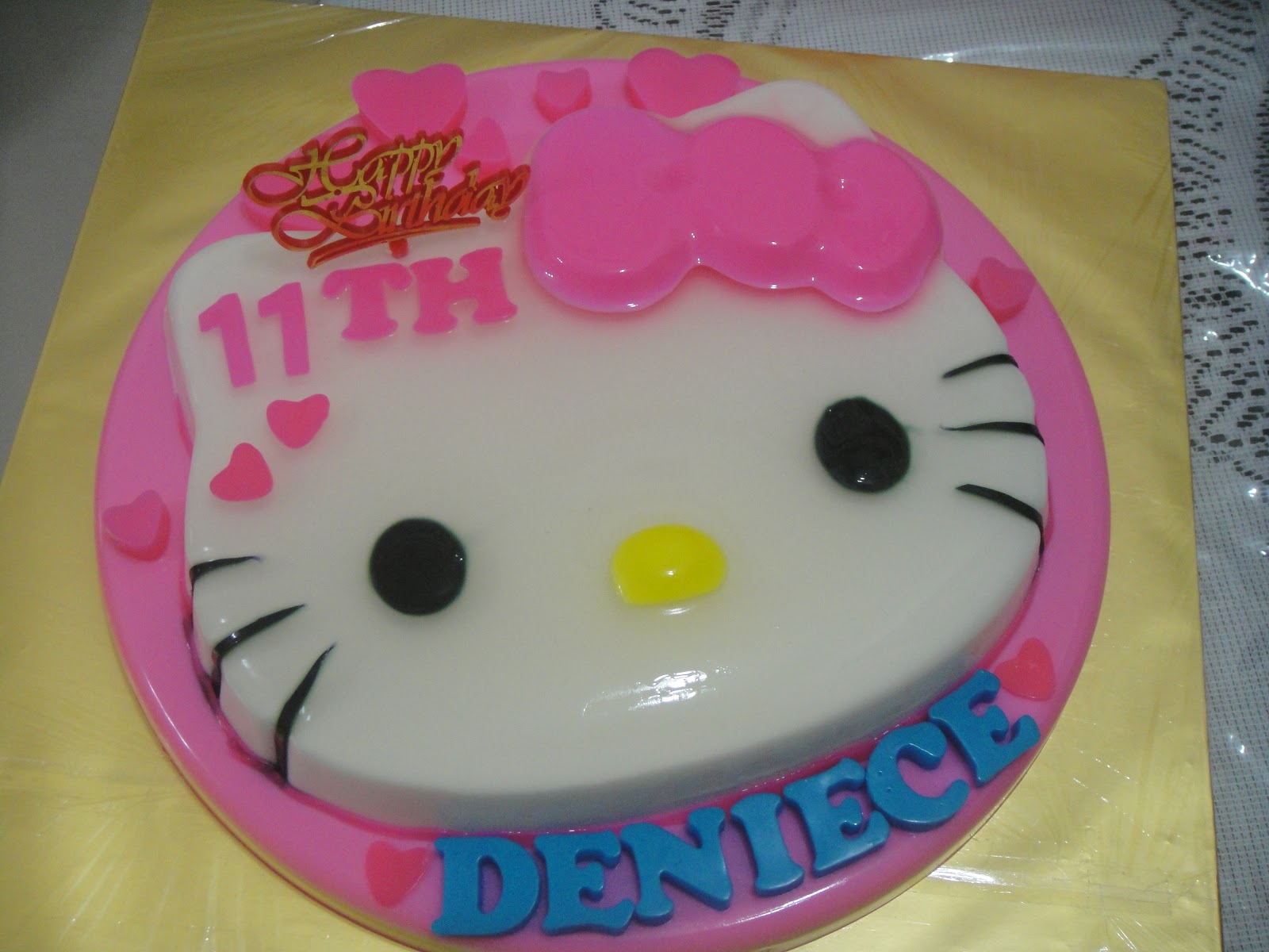 YES.HomemadeBakery : 2D Hello Kitty Jelly Cake (2kg)