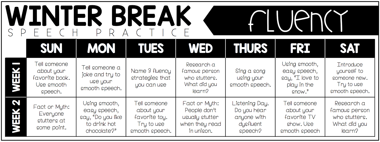 A Perfect Blend : Winter Break Speech Practice