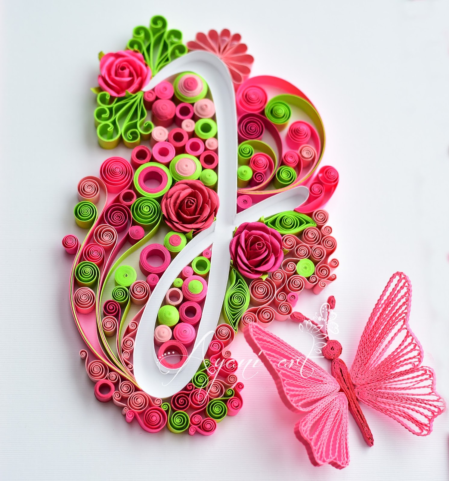 Ayani Art Quilling Typography Quilling J Letter Ayani Art Quilling Typography Quilling J Letter