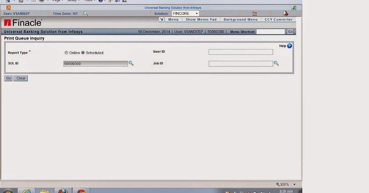 DOP Finacle Tutorials: EOD Scheduled Reports in Finacle