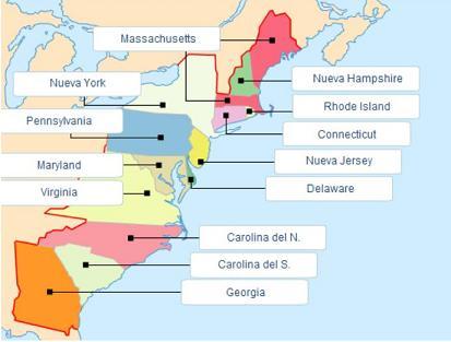 La Situación Histórica: Las Trece Colonias