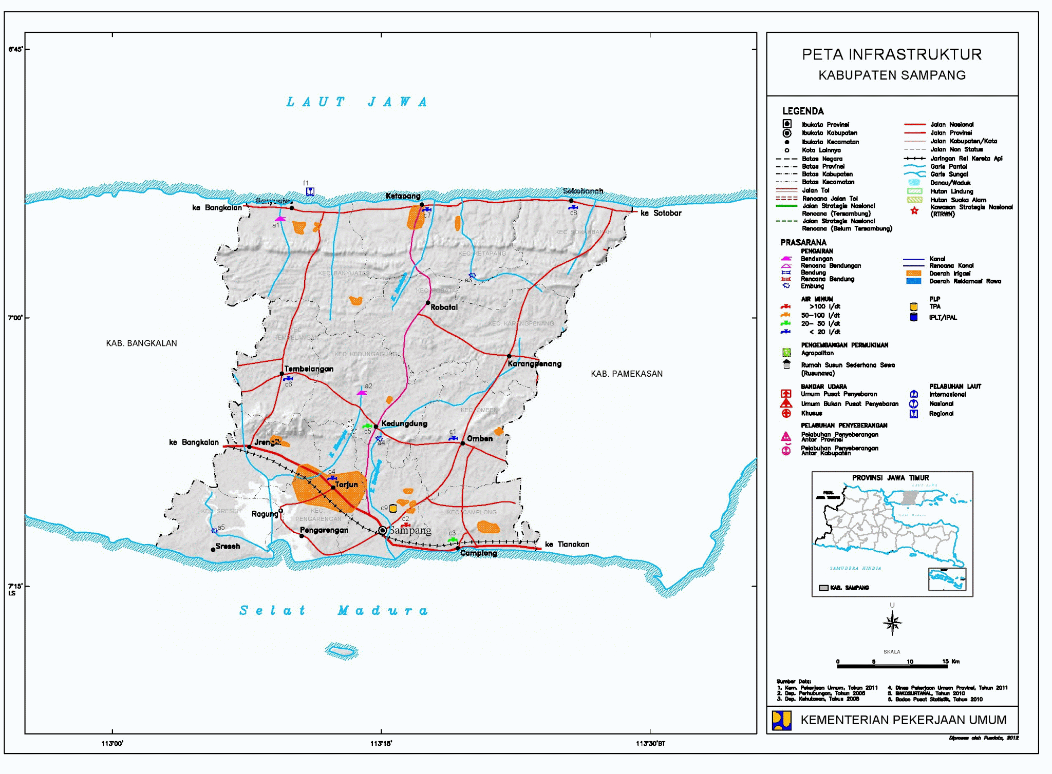 Peta Kabupaten Sampang