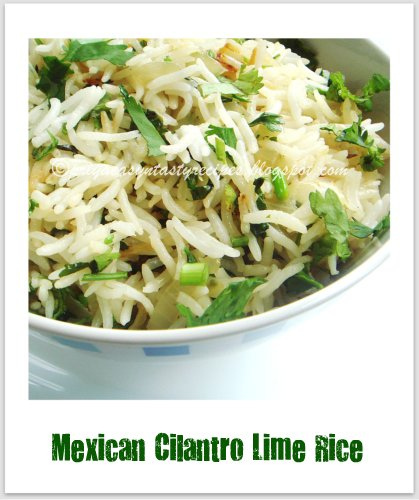 Priya's Versatile Recipes: Mexican Cilantro Lime Rice