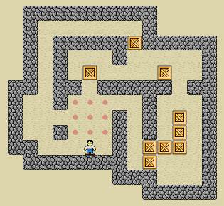 Sokoban: Sokoban lessons - Squares and small diamonds