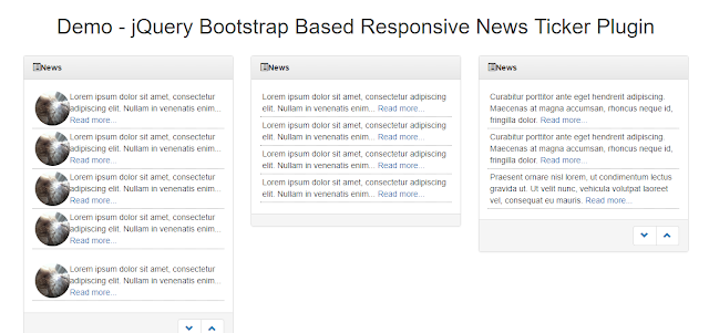 Bootstrap News Ticker Using Jquery - xTechnoPedia
