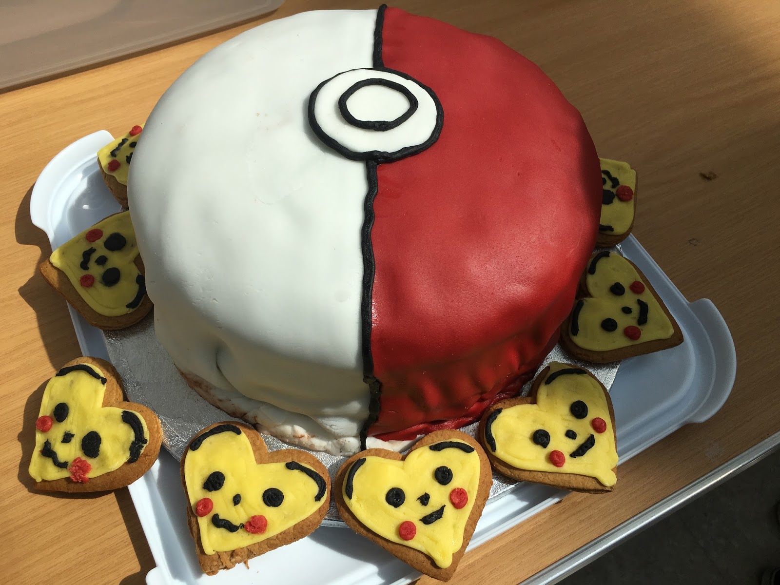 Karen's Making Blog: Chocolate Orange Pokeball Cake