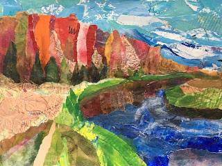 Art Room Britt: Shelli Walters Oregon Landscape Collage