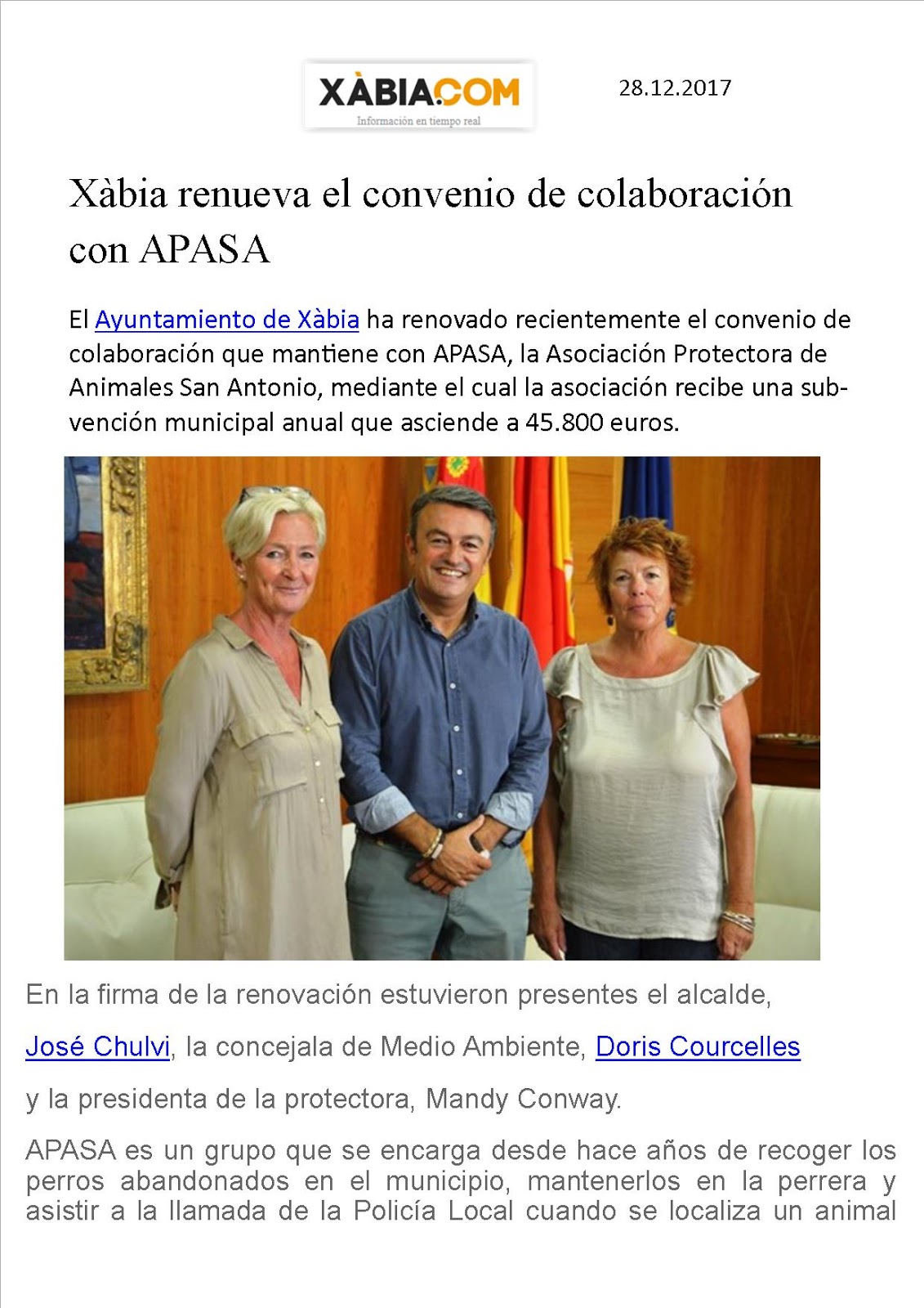 APASA, OFFICIAL DOG SHELTER JÁVEA, ALICANTE