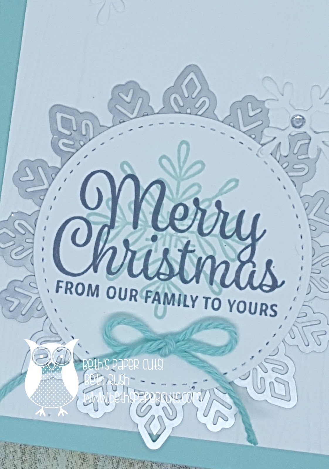 Beth's Paper Cuts: Snowflake Sentiments Take 2