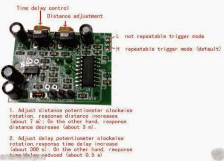 Motion Activated PIR Relay Circuit