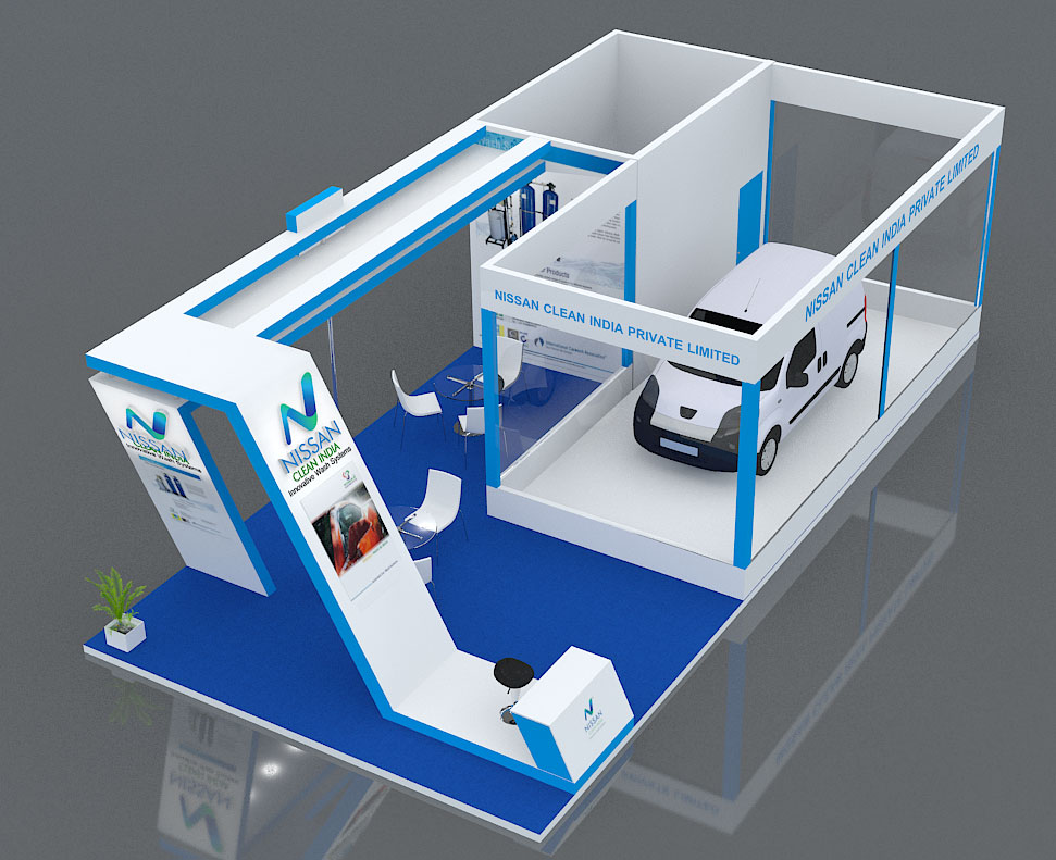 Saravanan Designs: 12m x 4m_Nissan Clean India Stall Designs