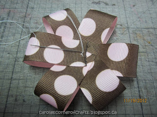 Carole's Corner of Crafts: Craft - Flower Loop Hair Bow
