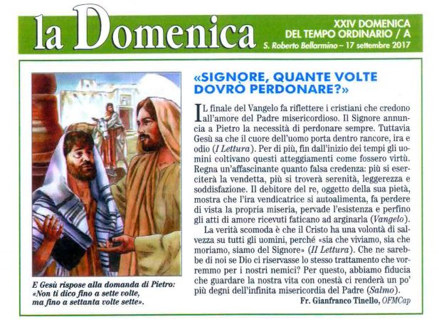 Parrocchia Santa Lucia: XXIV Domenica del Tempo Ordinario