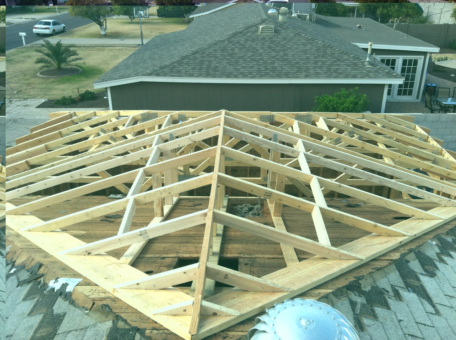 The DIY Bathroom Addition: Over-Framing and Truss Completion